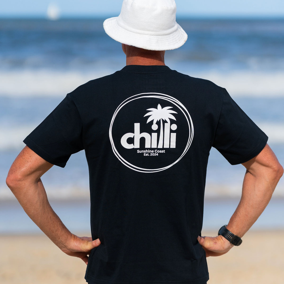 CHILLI BLACK T-SHIRT – Chilli Swimwear